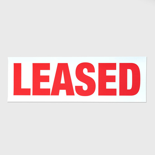 Sticker vinyl: LEASED